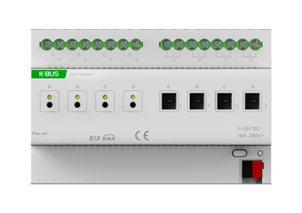KNX GVS 1-10V Dimming Actuator 4-Fold, 16A (Secure) - KNX Panama Shop